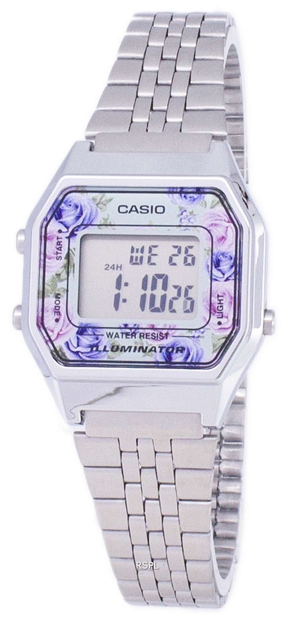 Casio Youth Vintage Illuminator Quartz Digital LA680WA-2C Women's Watch ...