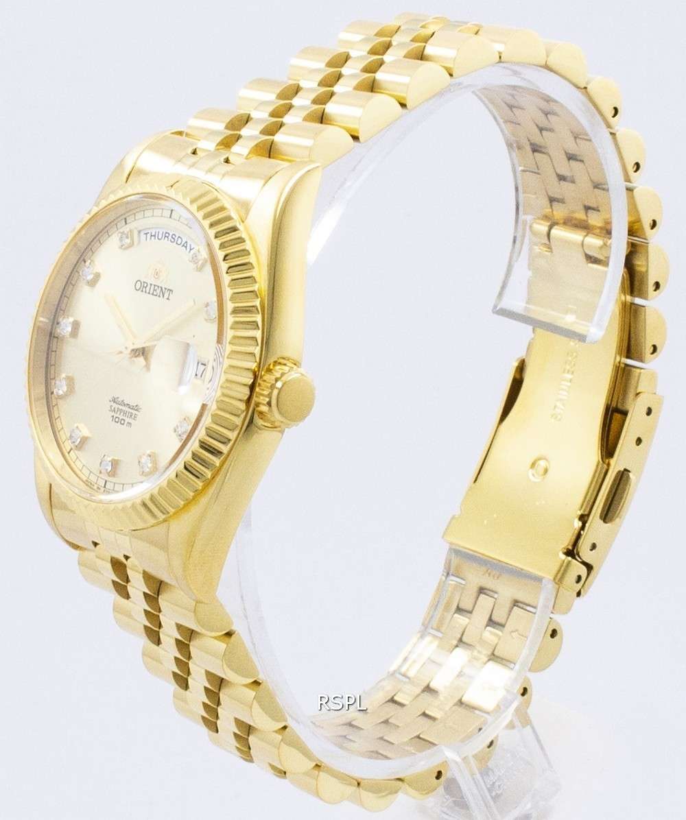 Orient "President" Classic Automatic Diamond Accent EV0J001G Men's ...