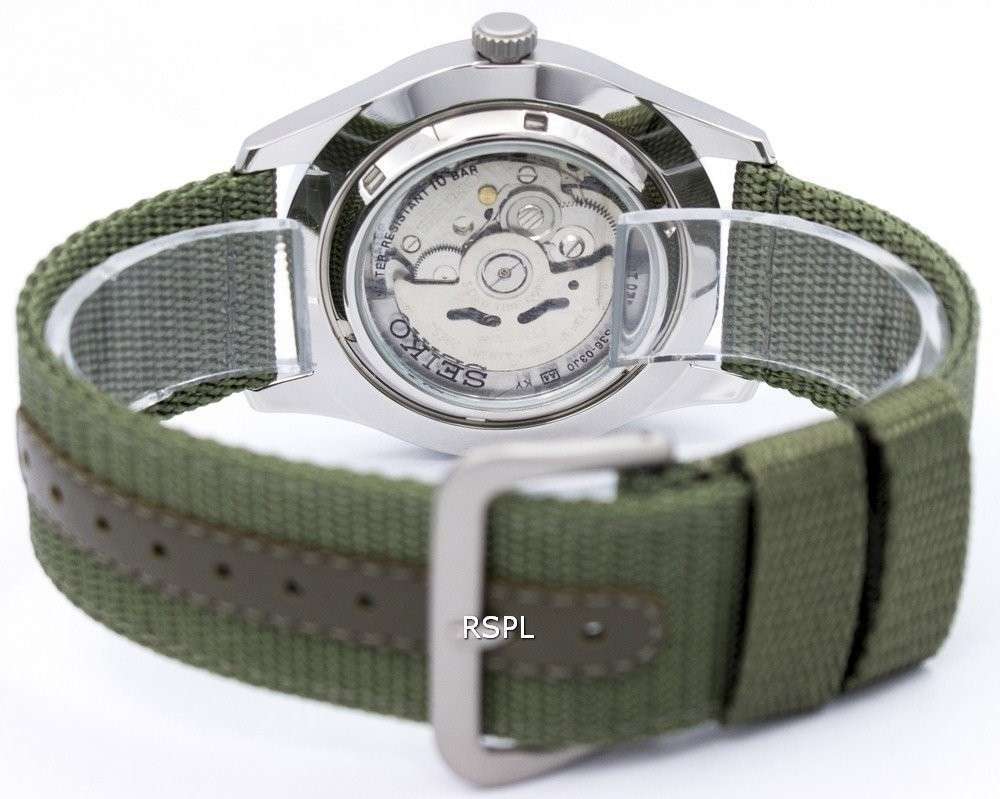 Seiko 5 Military Automatic Sports SNZG09K1 SNZG09 SNZG09K Mens Watch ...