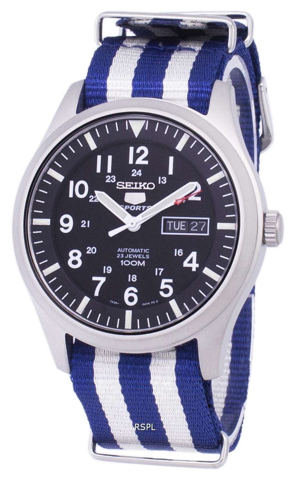 Seiko 5 Sports Automatic Nato Strap SNZG15K1-NATO2 Men's Watch - Zetamarket