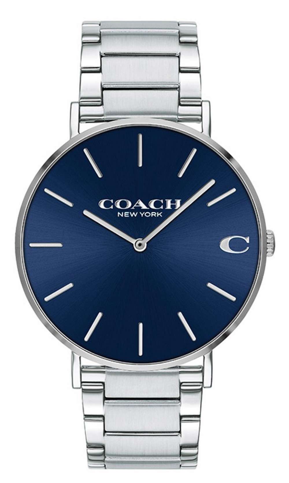 Coach Charles Blue Dial Stainless Steel Quartz 14602429 Mens Watch ...
