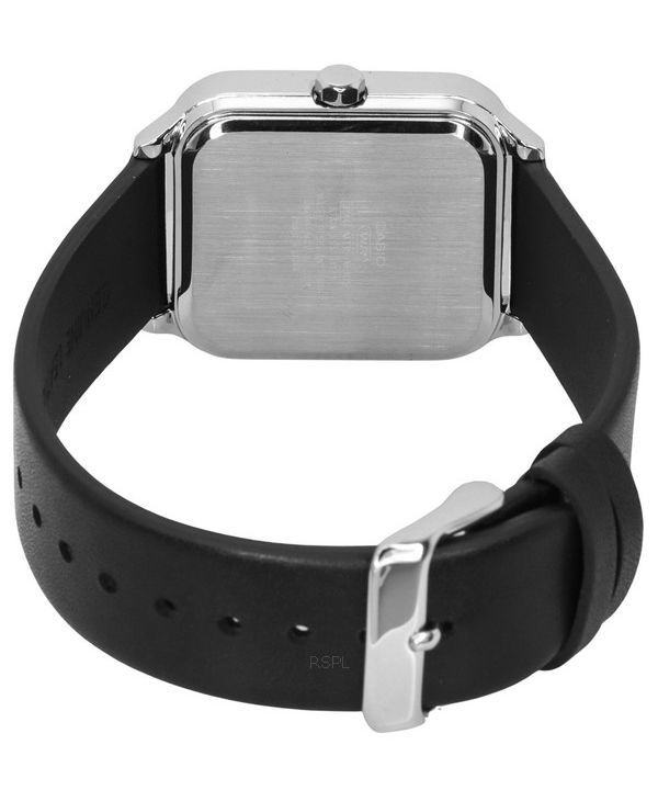 Casio Standard Analog Moon Phase Leather Strap White Dial Quartz MTP ...