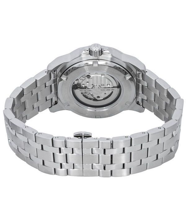 Bulova Marine Star Stainless Steel Open Heart Blue Dial Automatic 21 ...