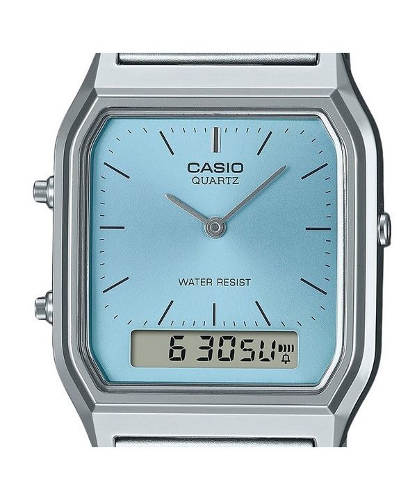 Casio Vintage Analog Digital Turquoise Blue Dial Quartz AQ-230A-2A1 ...