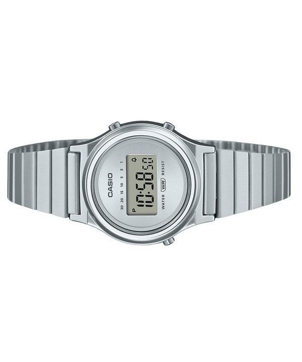 Casio Vintage Digital Stainless Steel Silver Dial Quartz LA700WE-7A Women's Watch - Zetamarket
